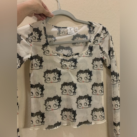 Betty Boop | Tops | Betty Boop Long Sleeve Top | Poshmark
